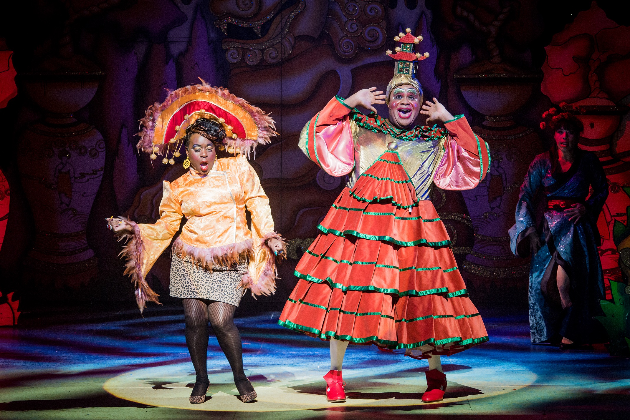 Aladdin, Hackney Empire - Clive Rowe returns as the Dame